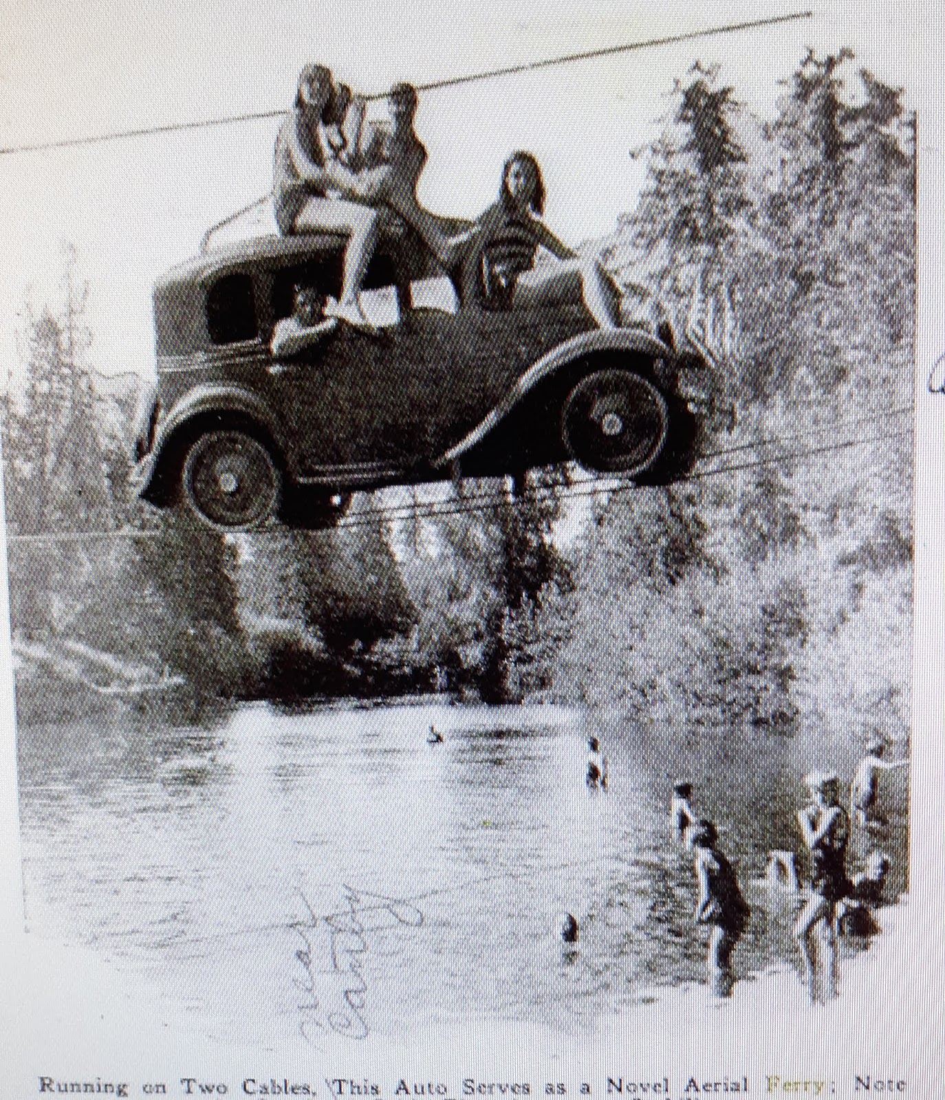 The Pudding River Cable Car Crossing