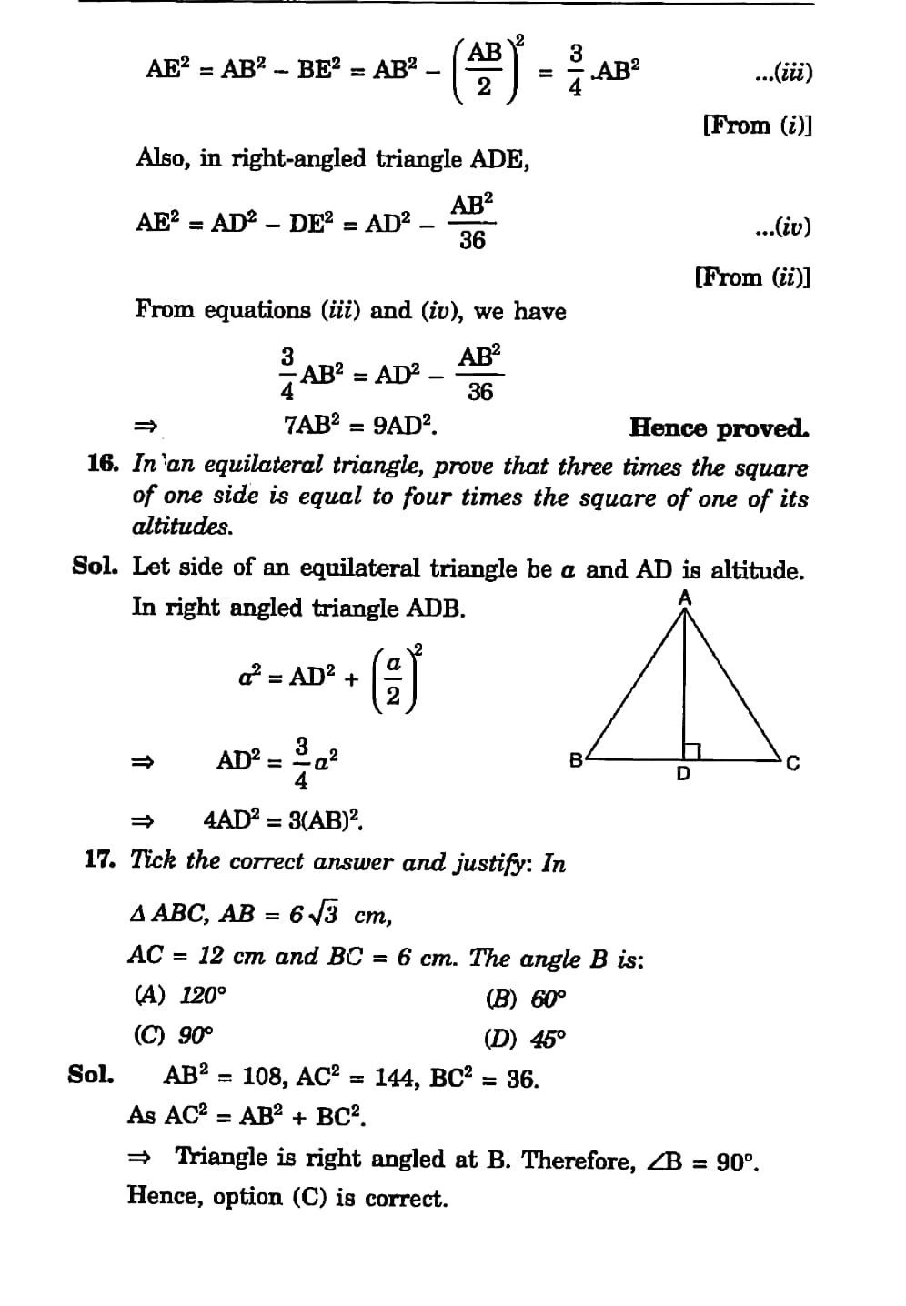 Triangles class 10 math - Studypur