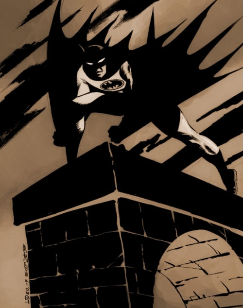 Rollo Arkham Comics Bloj Batman Dibujado Por Steve Rude Y Coloreado
