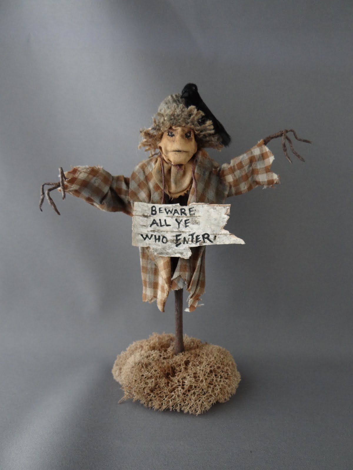 From the Studio of Pat Benedict: Haunted Dollhouse Scarecrow beware ...