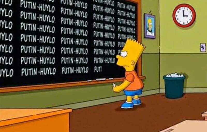 Ucrânia em África: “The Simpsons” internacionalizam o mem “putin-huylo”