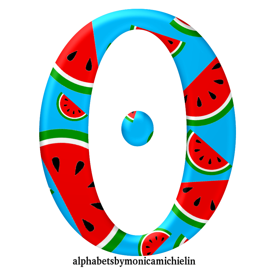 M. Michielin Alphabets: WATERMELON ALPHABET AND ICONS PNG (ALFABETO ...