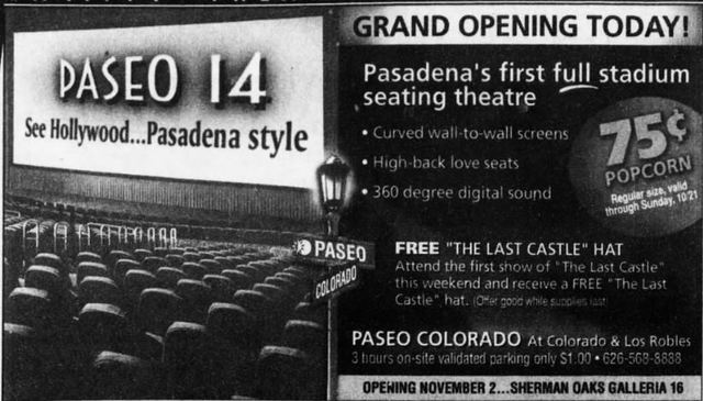 Los Angeles Theatres: Pacific Paseo 14 / ArcLight Pasadena/ Regal Paseo