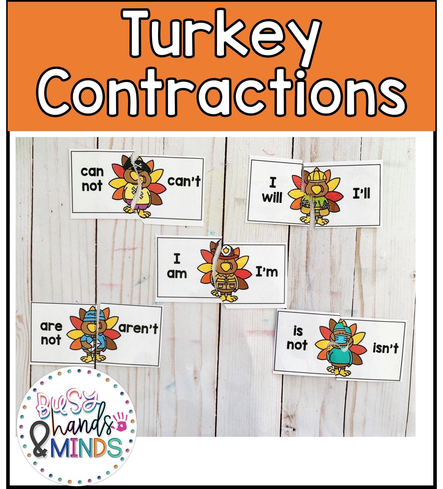 Turkey Unit of Study for Kindergarten and 1st Grade | Busy Hands and Minds