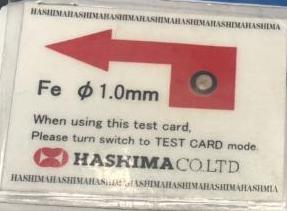 Thẻ (Card) Kiểm Tra (Test) Kim Loại Máy Dò Kim Hashima 0.8mm 1.0mm 1 ...