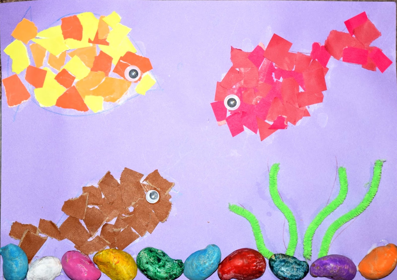 Sindhu's cocoon: Undersea Collage - Toddler Activity