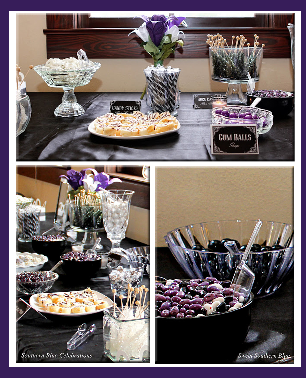 Southern Blue Celebrations: PURPLE / LAVENDER/ VIOLET CANDY BUFFETS ...
