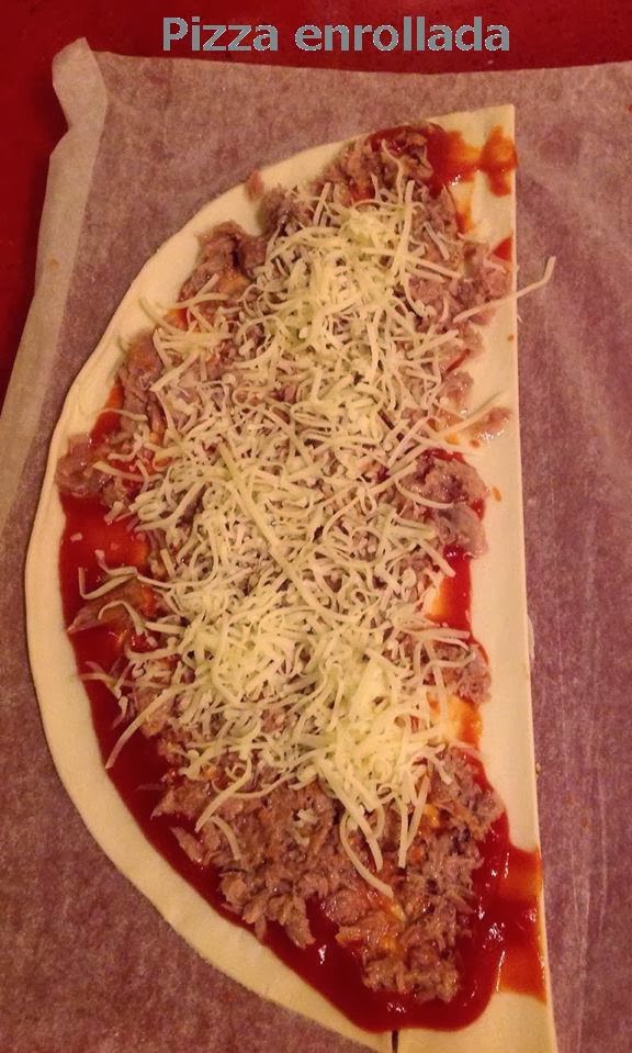 Cocinando en un valle cántabro: Pizza enrollada