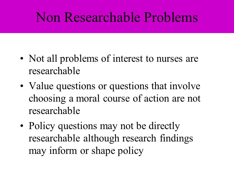 Researchable And Non researchable Questions ELITE Institute researchable-and-non-researchable-questions-elite-institute