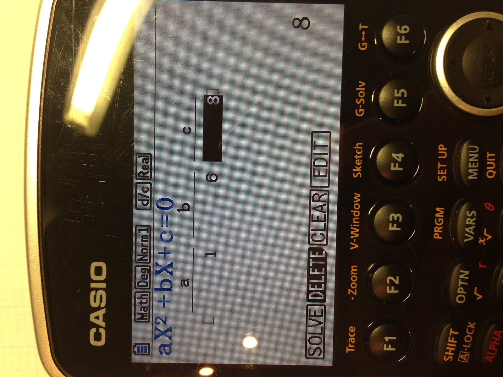 GCSE Edexcel Maths: How to solve a quadratic equation with your GDC