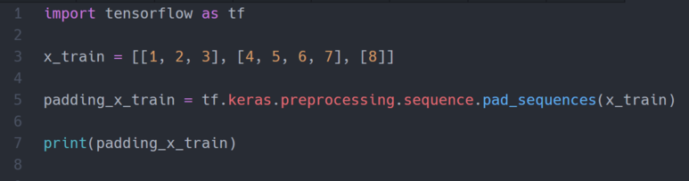 tensorflow tf.keras.preprocessing.sequence.pad_sequences():산을 붉게 물들이는 꽃