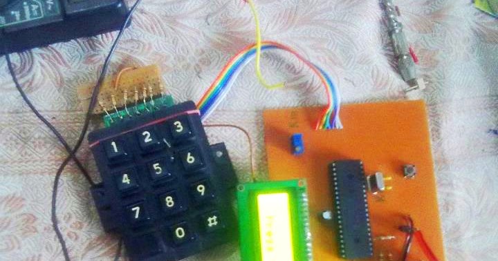 Pic 16f877a Microcontroller Based Electronic Lock 16x2lcd 4x3 Keypad