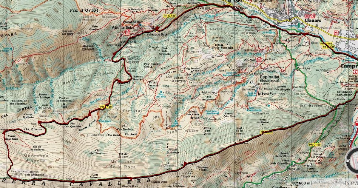 El racó de Milio: C.E. L'iSARD. Volta per la Serra Cavallera, des de ...