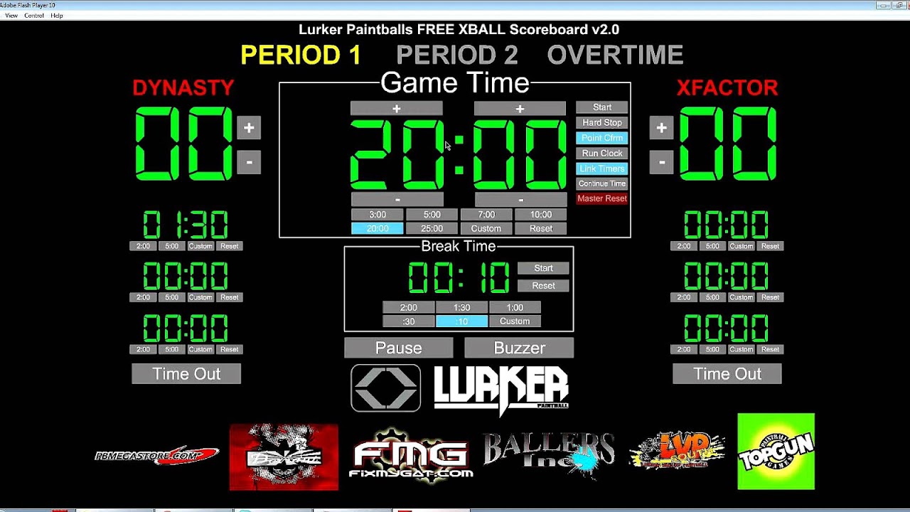 Free Basketball Scoreboard Software - Basketball Choices