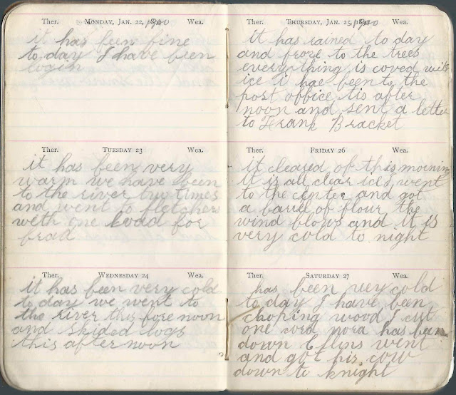 Heirlooms Reunited: January Entries in the 1900 Diary of John Foss ...