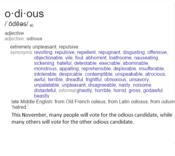 Applied Sarcasm: Odious