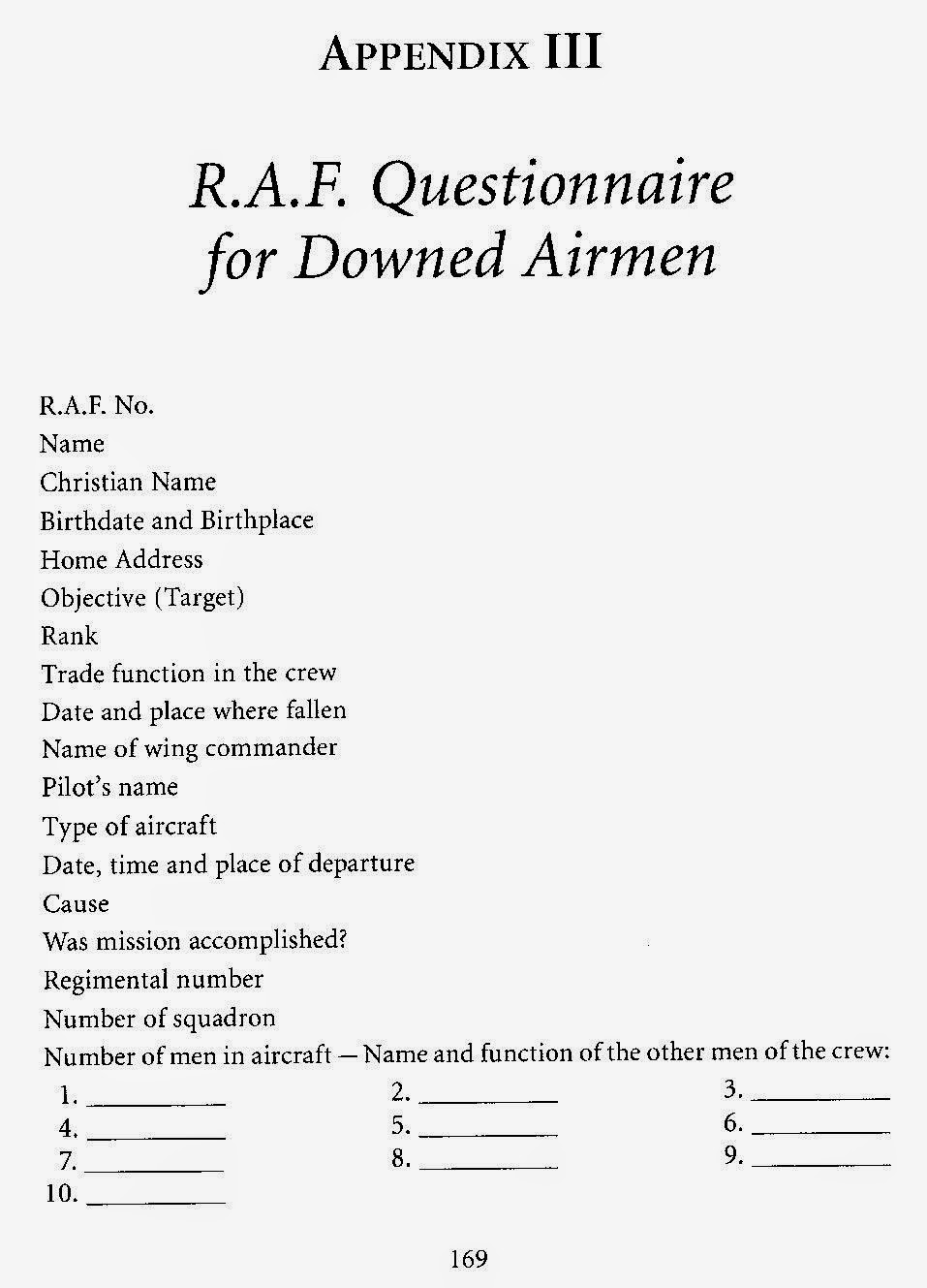 The Escape Line: The Questions