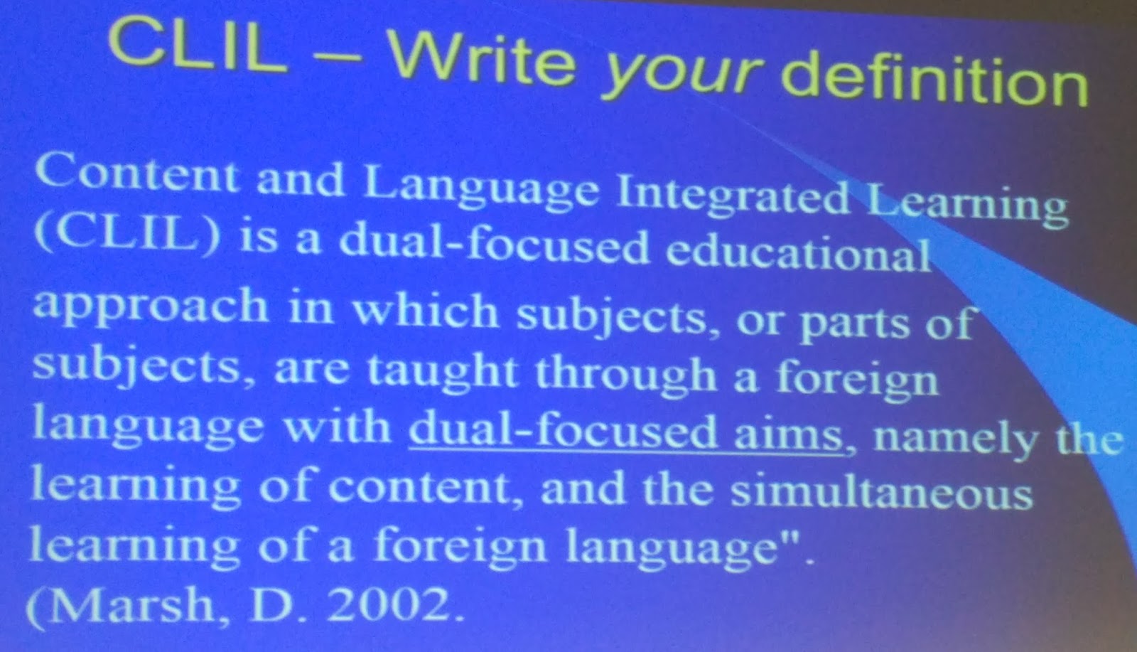 CLIL Geography and History: 2015