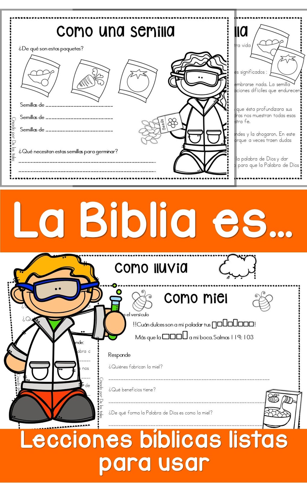 La Biblia es.. - De los tales | Lecciones de biblia para preescolar, Biblia, Lecciones de la biblia