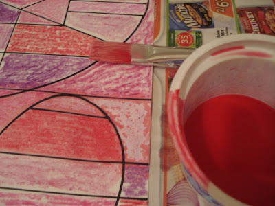 a faithful attempt: Paul Klee Inspired Heart Painting