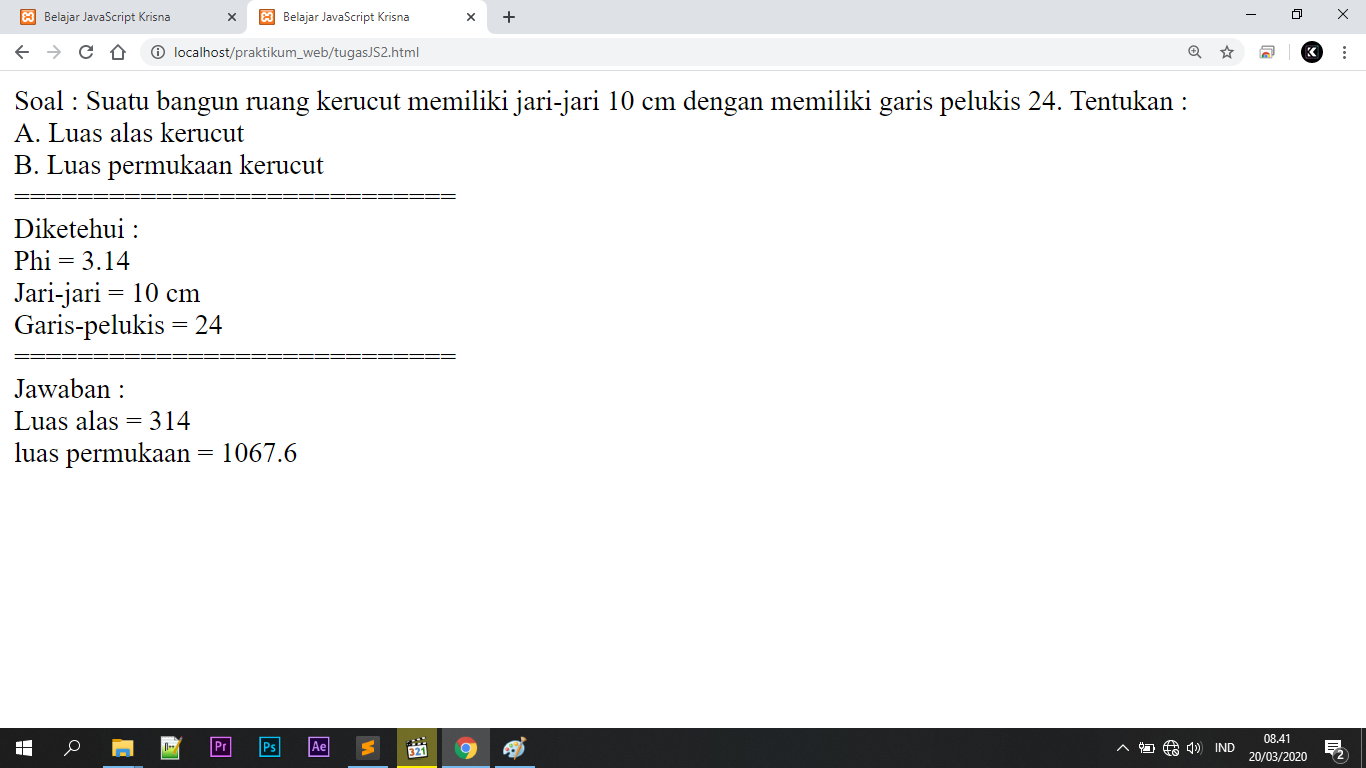 Modul halaman 30 PHP & JavaScript