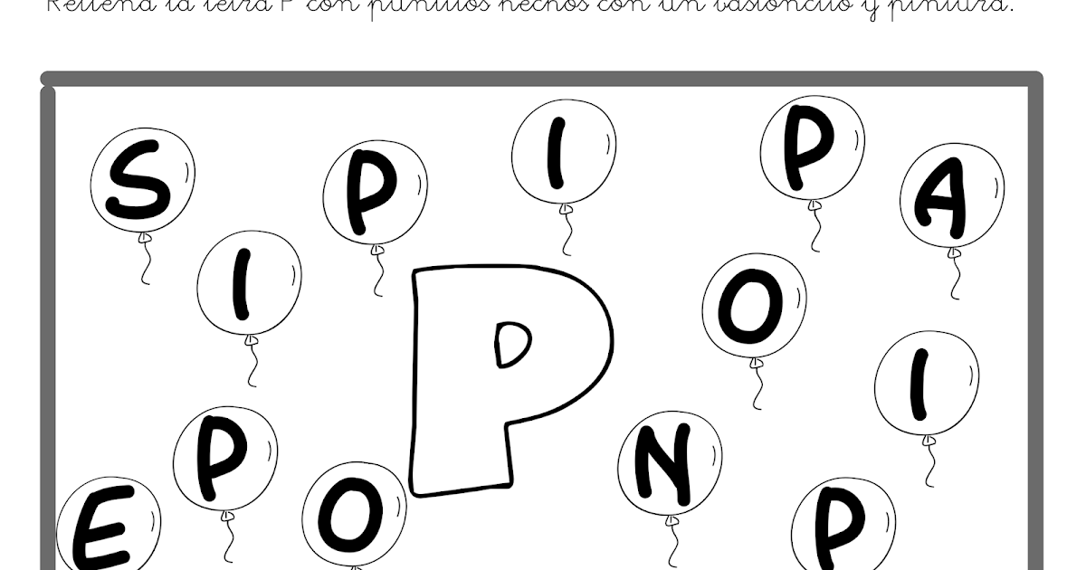 ¿Qué puedo hacer hoy?: Coloreamos la P