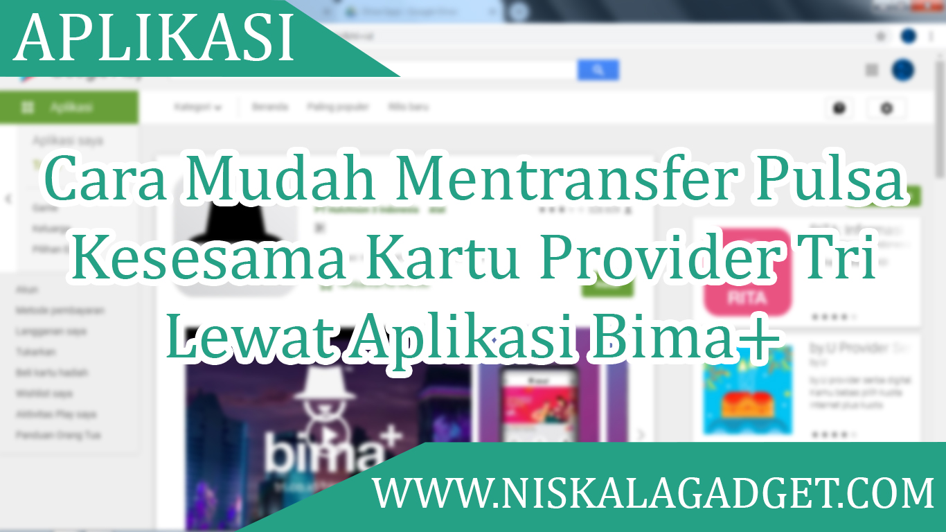 Cara Mudah Mentransfer Pulsa Kesesama Kartu Provider Tri Lewat Aplikasi ...