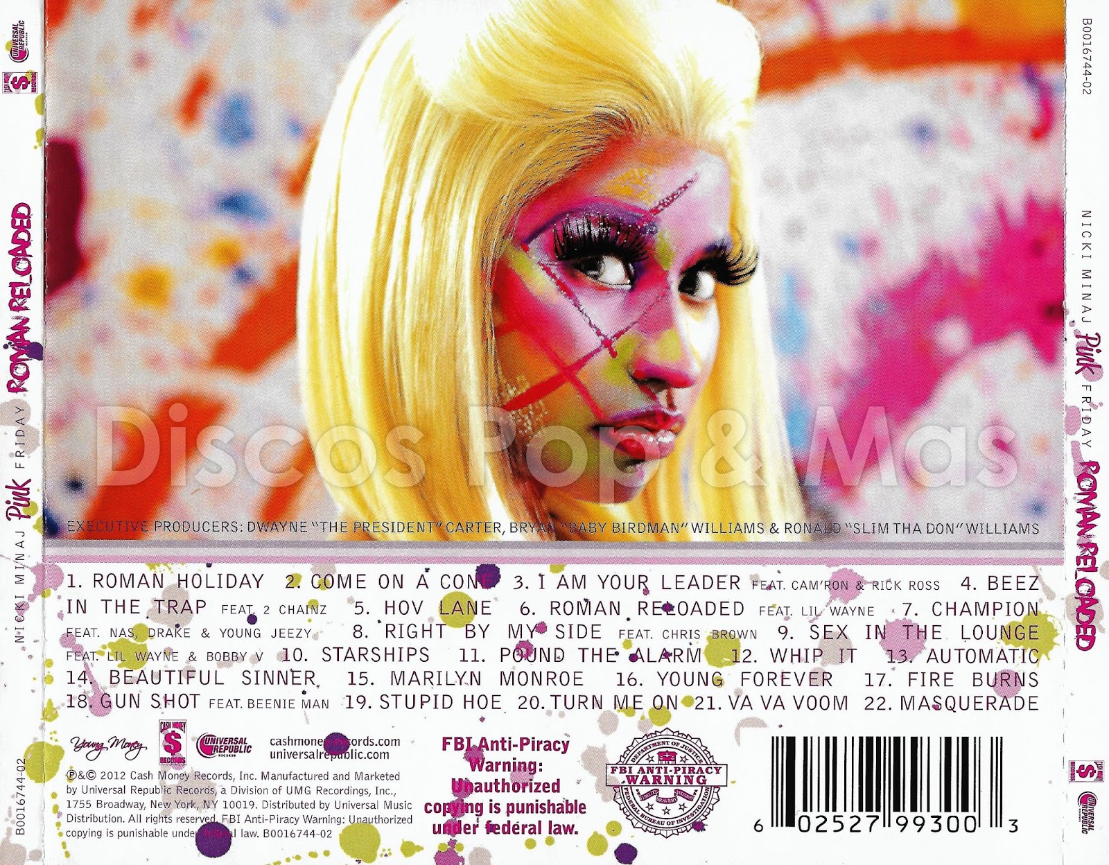 Discos Pop & Mas: Nicki Minaj - Pink Friday: Roman Reloaded (Deluxe ...