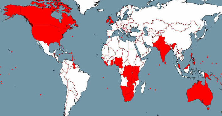 Les pays anglophones dans le monde: Geographie / Geography