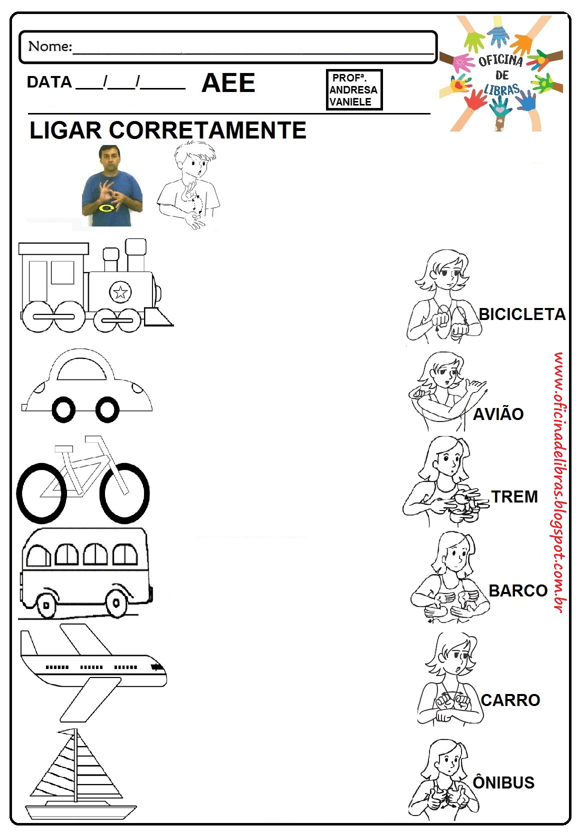 Oficina de Libras: Meios de Transportes em Libras