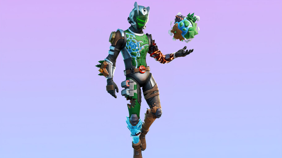 Fortnite Eco Epic Outfit Skin 4K #330a Wallpaper PC Desktop