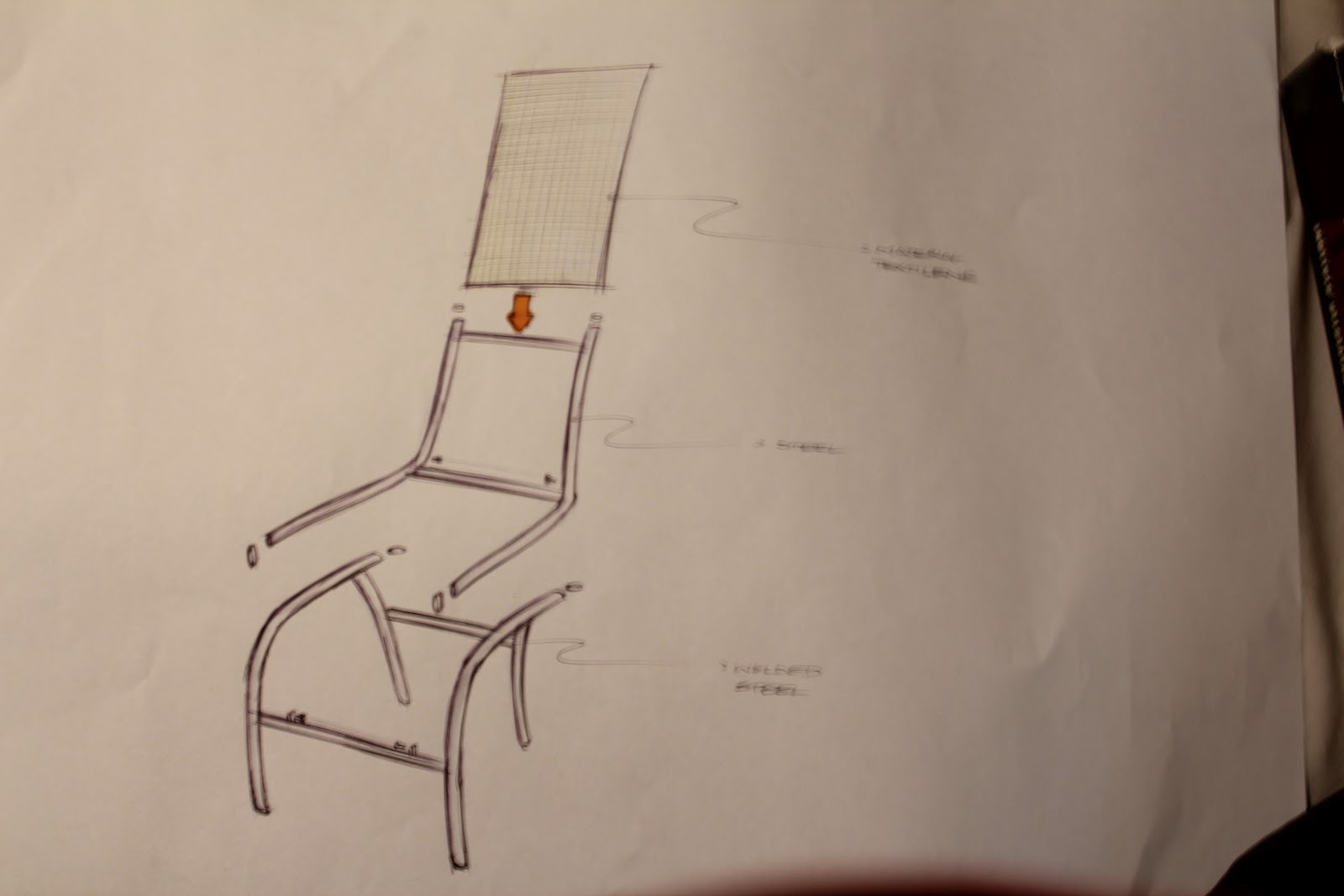 HD3D002 Furniture Design: exploded assembly drawing (week 3)