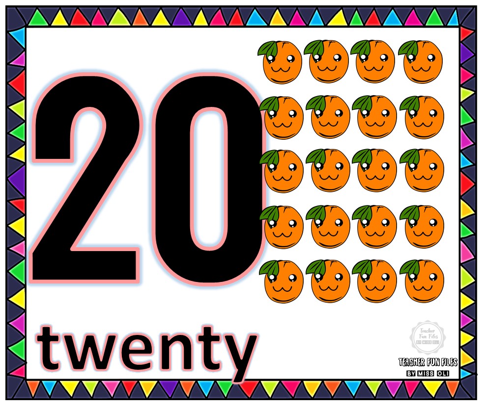 Teacher Fun Files: Number Flashcards 1-20 Teacher Fun Files: Number Flashcards 1-20