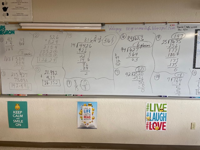 Mrs. Negron 6th Grade Math Class: Module 5 Study Guide