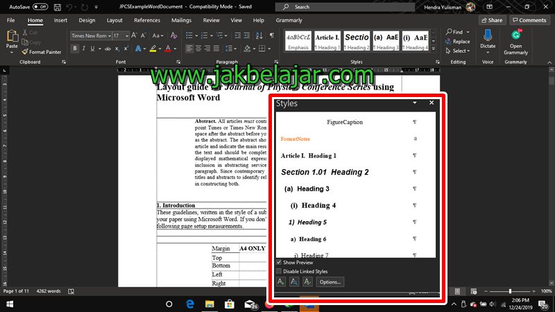 Cara Membuat Format Artikel dan Referensi IOP Publishing secara Manual ...