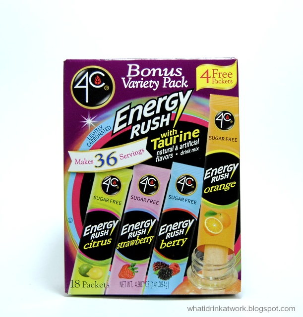 What I Drink At Work: 4C Energy Rush Review