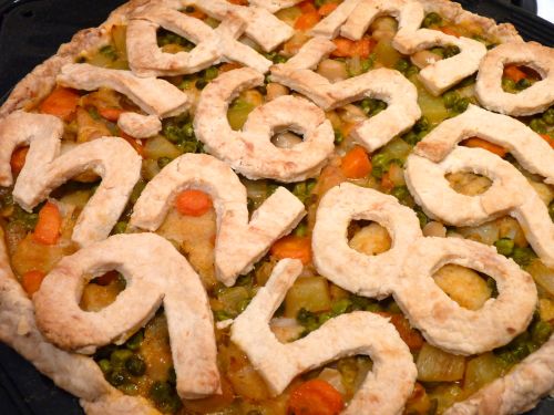Fish Curry Pot Pie for Pi (π) Day