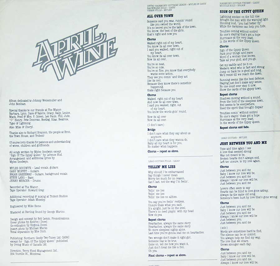 Classic Rock Covers Database: April Wine - The Nature of the Beast (1981)