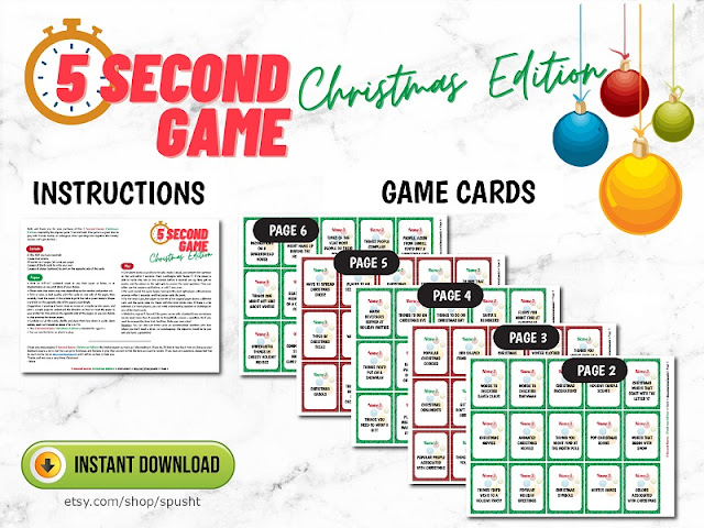 keshalish: Five Second Game: Christmas Edition, Christmas Party Games