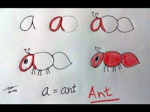 Drawing Animals With Letters - Letter Format