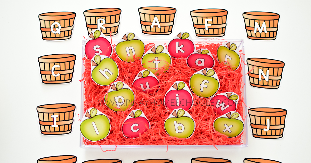 Apple Themed Preschool Math and Literacy Center | The Pinay Homeschooler