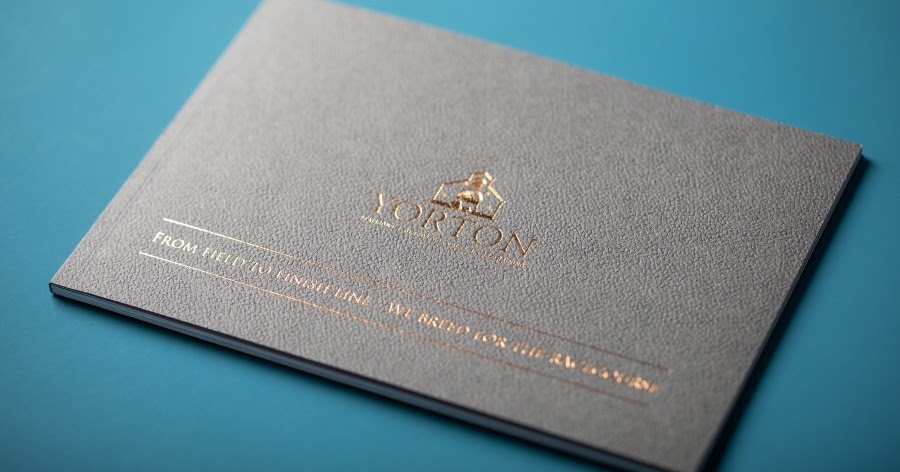 Foil blocked invitations