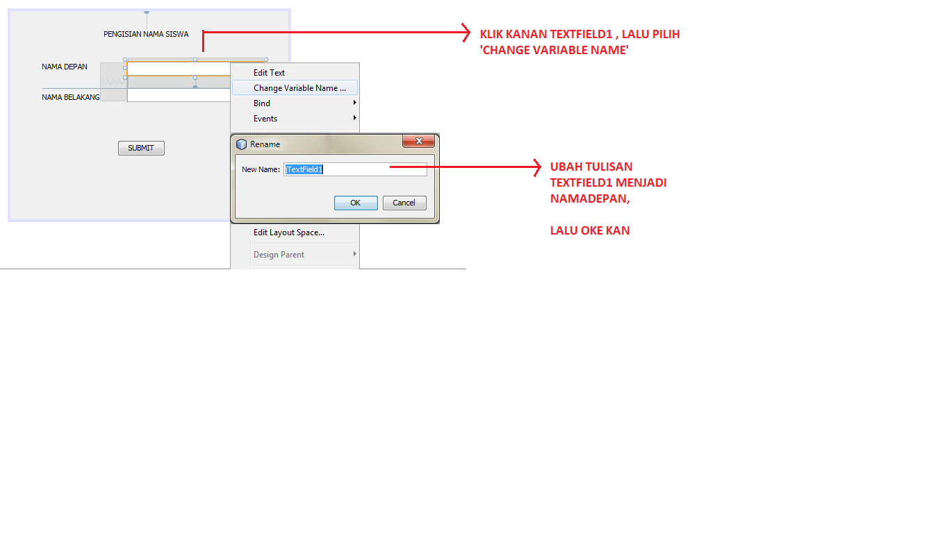 STRUKTUR KONTROL USER INTERFACE NETBEANS