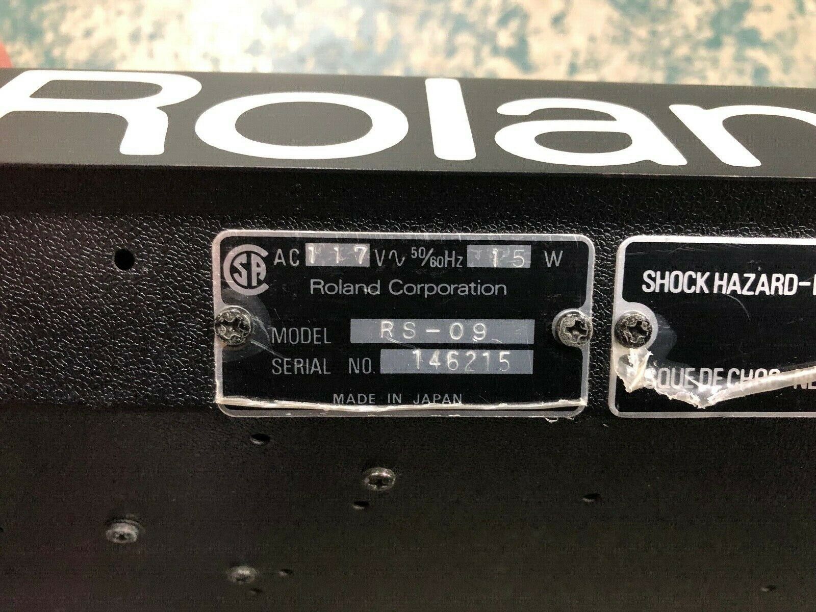 MATRIXSYNTH: Vintage Roland RS-09 Organ/Strings SN 146215