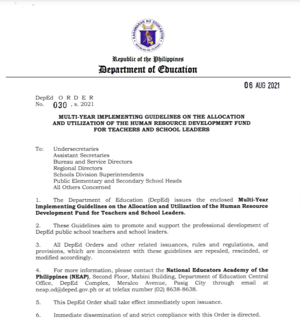 MULTI-YEAR IMPLEMENTING GUIDELINES ON THE ALLOCATION AND UTILIZATION OF ...