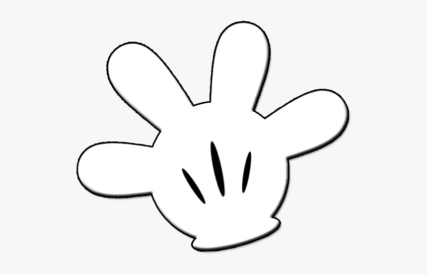 Mickey Mouse Hand Template - Collage Template