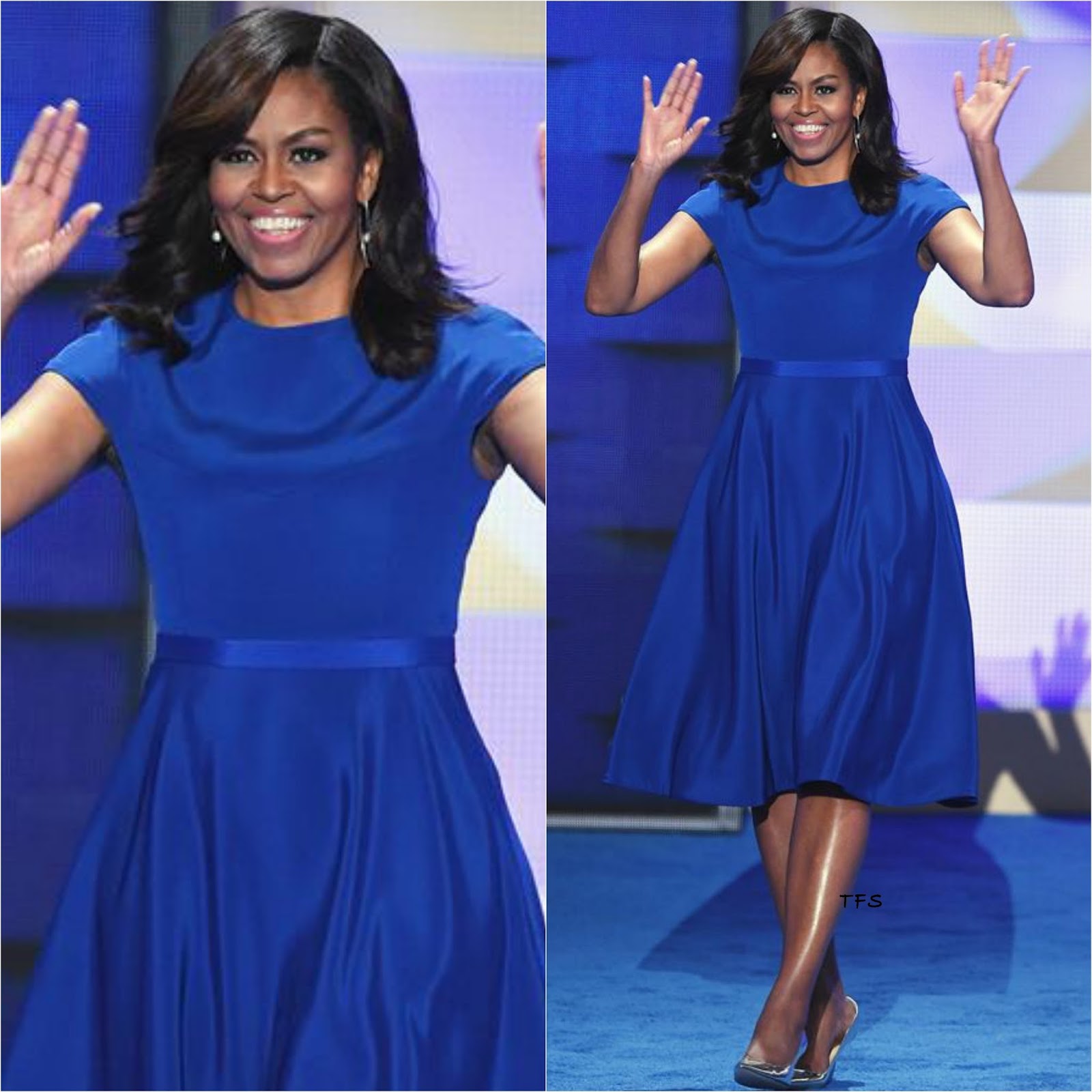Michelle Obama in Christian Siriano at the 2016 Democratic National ...