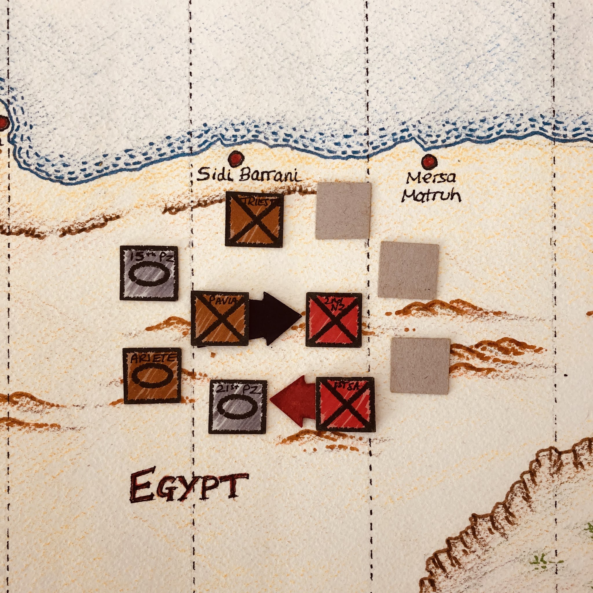 Grid based wargaming - but not always: A mix of wargaming activities