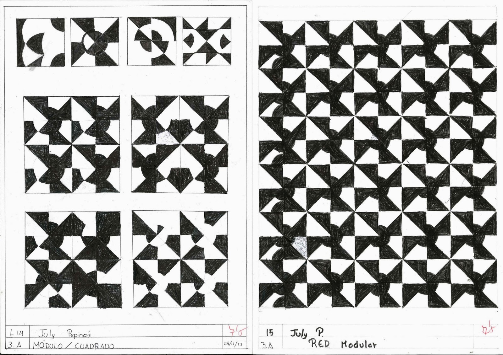 RED MODULAR. CUADRADO | .imagenesola imagen y la educacion plastica y ...