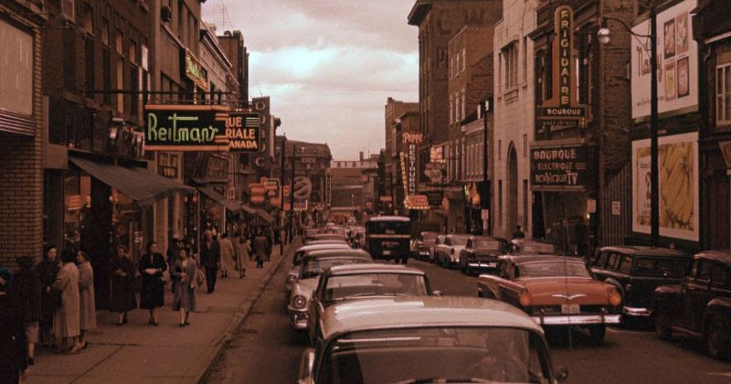 33 Fascinating Photos Capture Street Scenes of Montreal in the 1950s ...